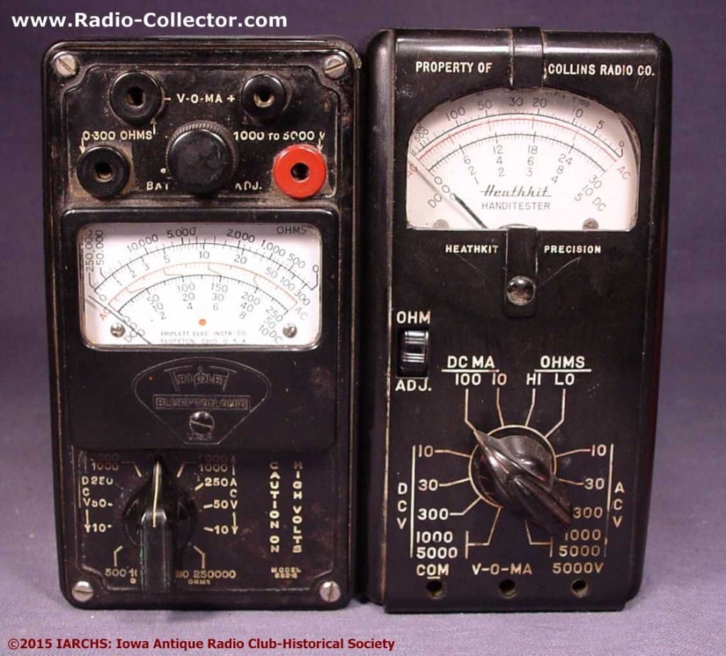 Triplett-&-Heathkit-VOM-Test-Equipment - IARCHS Radio Collector Club