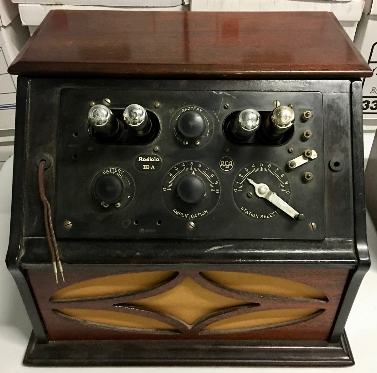 RCA Radiola III-A in aftermarket cabinet - IARCHS Radio Collector Club