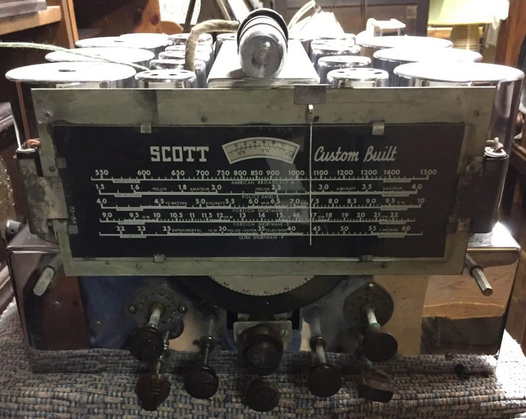 E H Scott Phantom Deluxe Chassis Font view no cabinet - IARCHS Radio ...