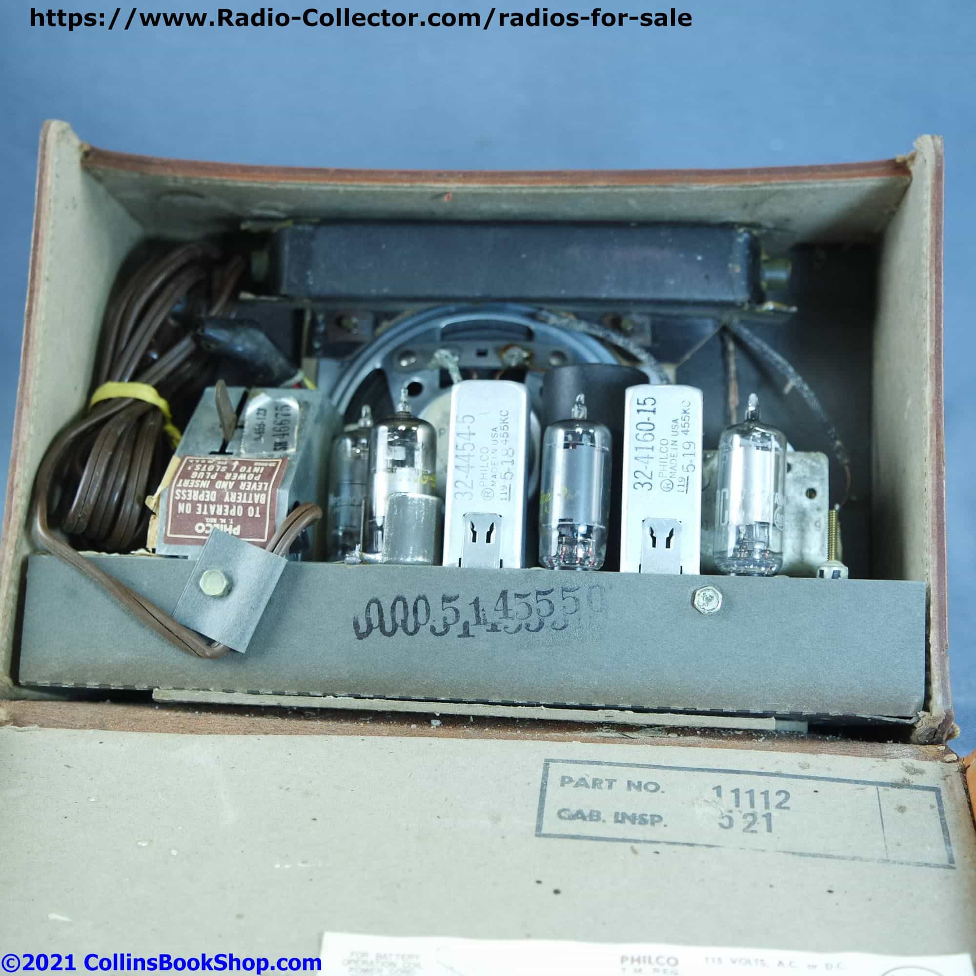 philco-sportster-E-675-AC-DC-portable-Tube-Radio-chassis - IARCHS Radio ...