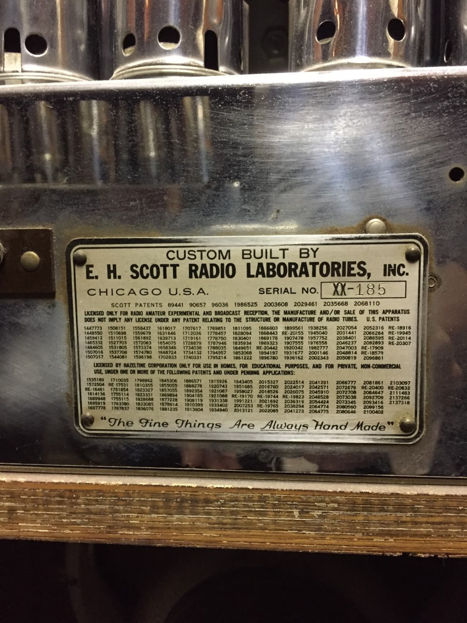 Scott-Phantom-Deluxe-Serial - IARCHS Radio Collector Club