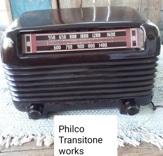 Philco Transitone table radio - IARCHS Radio Collector Club