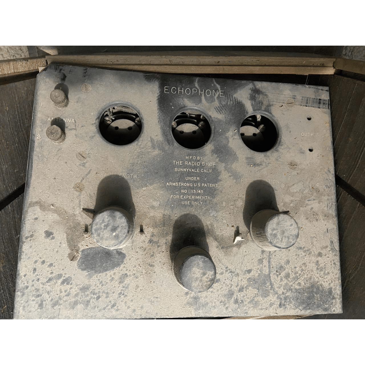 Echophone_Barnfind_With_Cabinet - IARCHS Radio Collector Club