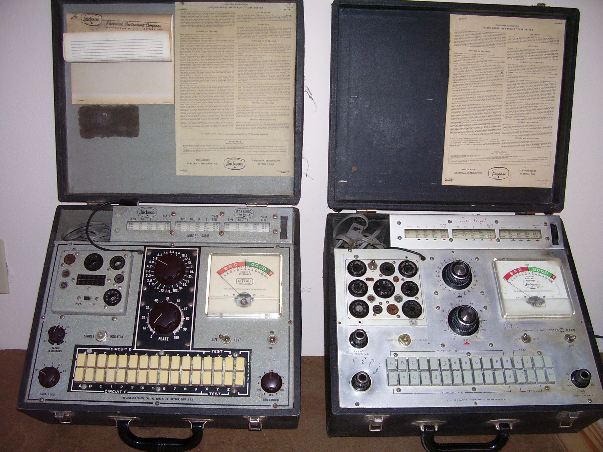 Jackson-tube-testers-mod-648 - IARCHS Radio Collector Club