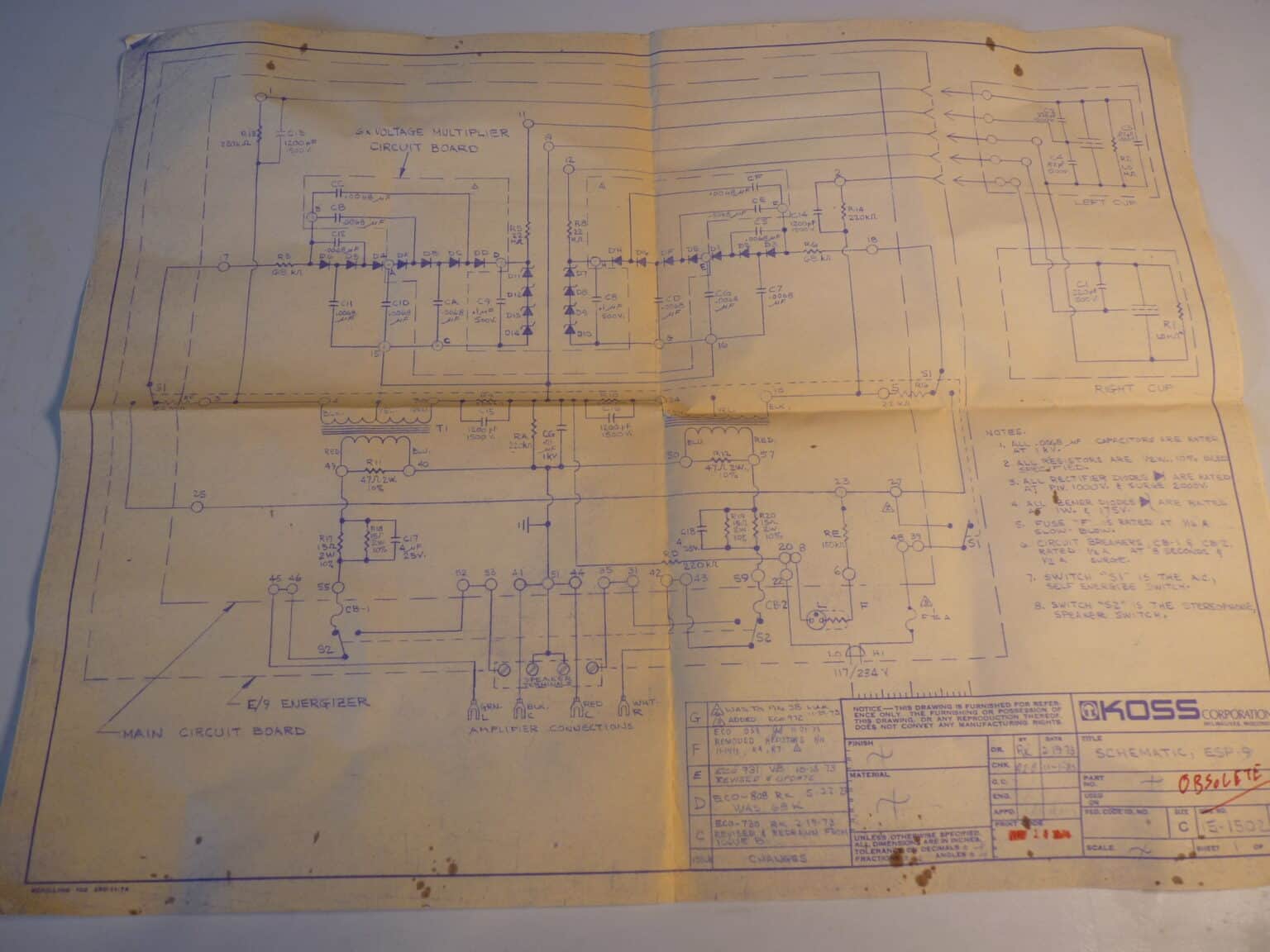 KOSS-ESP-9-schematic - IARCHS Radio Collector Club