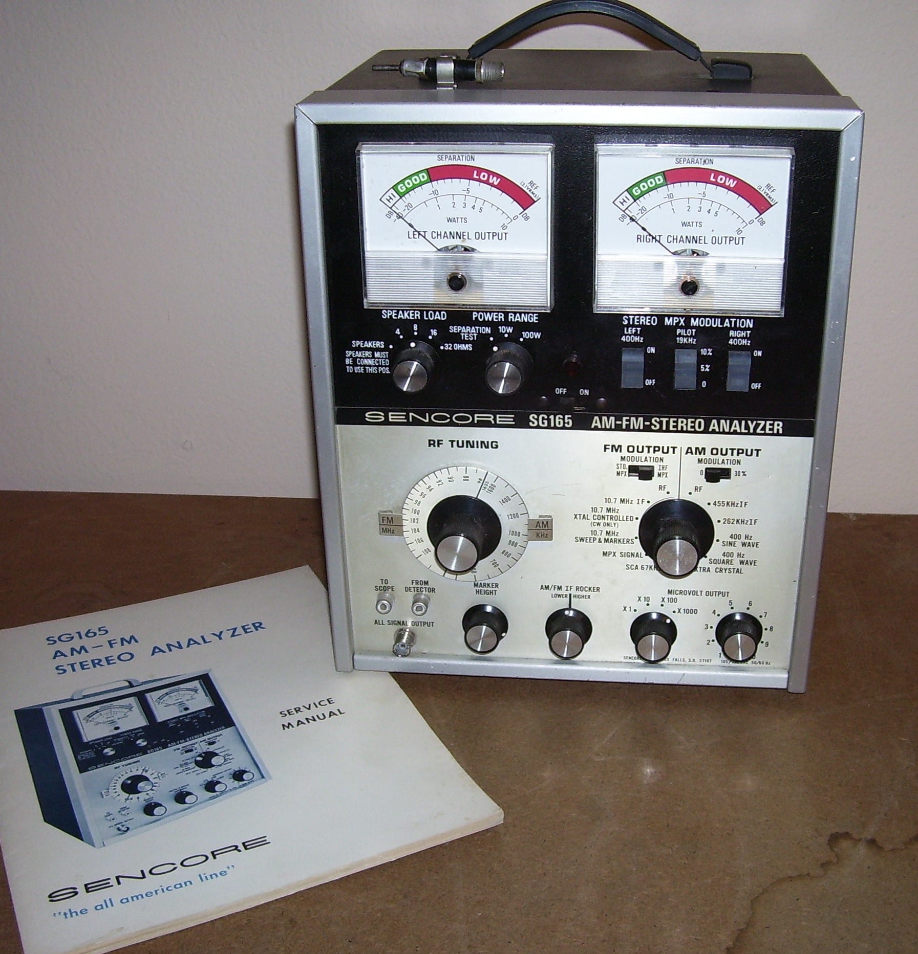 Sencore-SG165-AM-FM-Stereo-analyzer - IARCHS Radio Collector Club