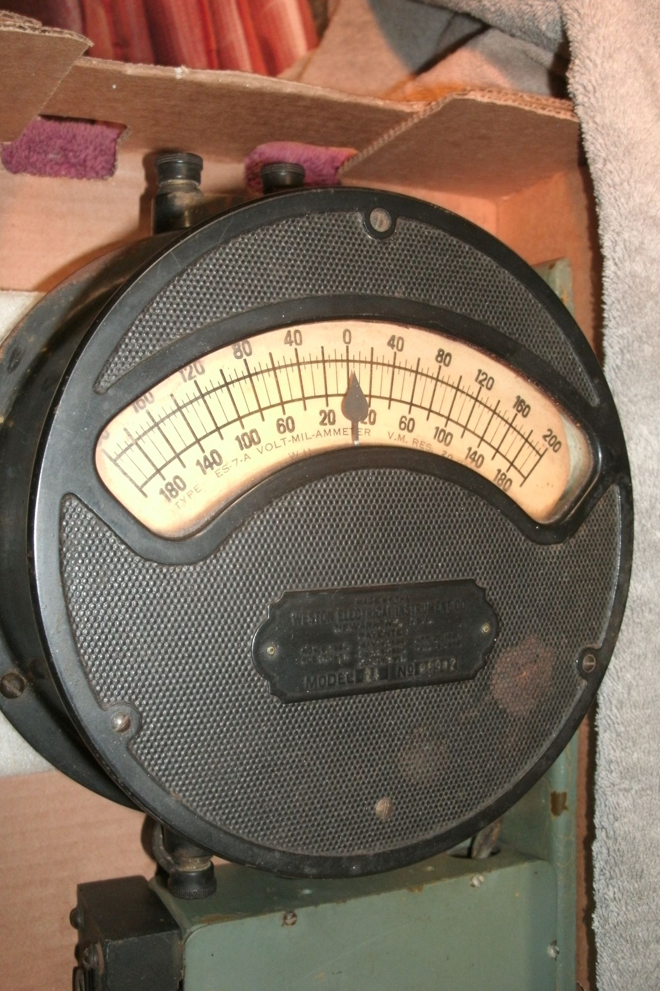 WESTON-MODEL-24-TYPEES-7-AVOLT-MIL-AMETER-NO-124184 - IARCHS Radio ...