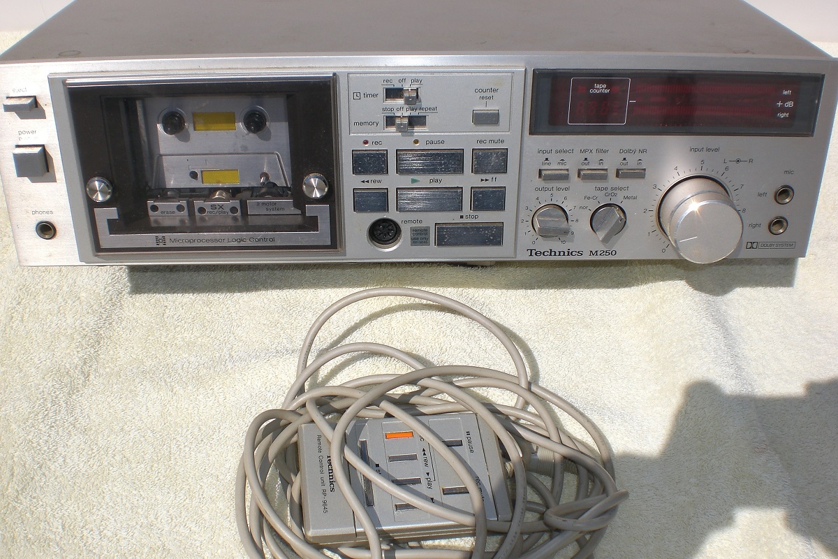 Technics M250 cassette deck with wired remote for restoration - IARCHS ...